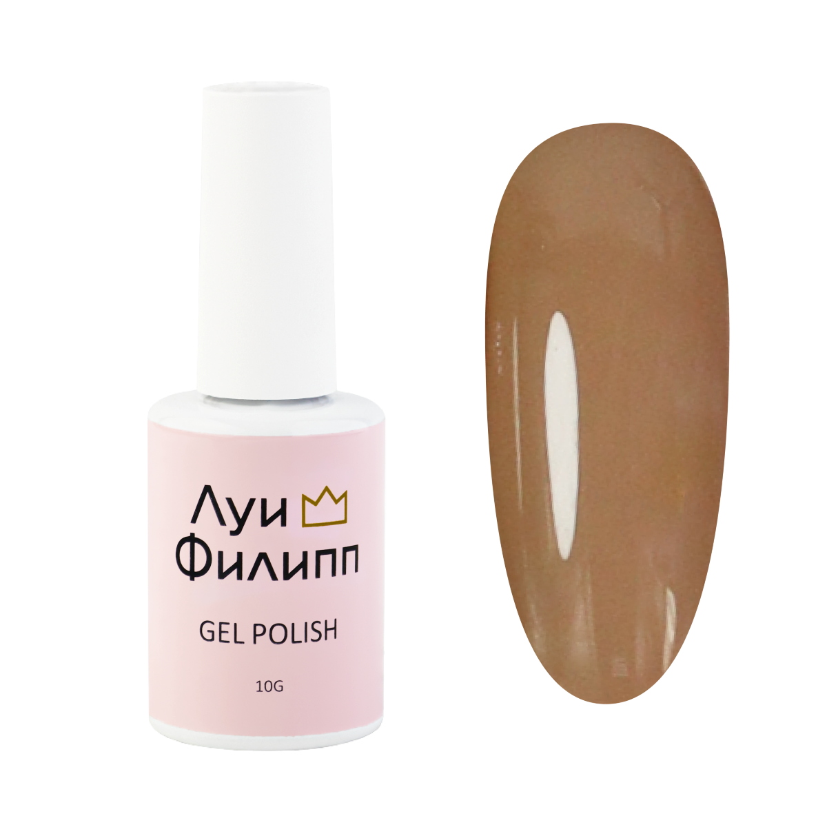 Гель-лак для ногтей, Луи Филипп, Coffee № 03, кофейный, 10g