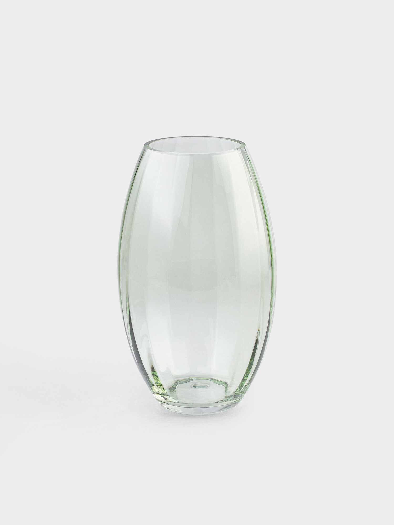Ваза для цветов Kuchenland, высота 24 см, стекло, зеленая, Ledge color