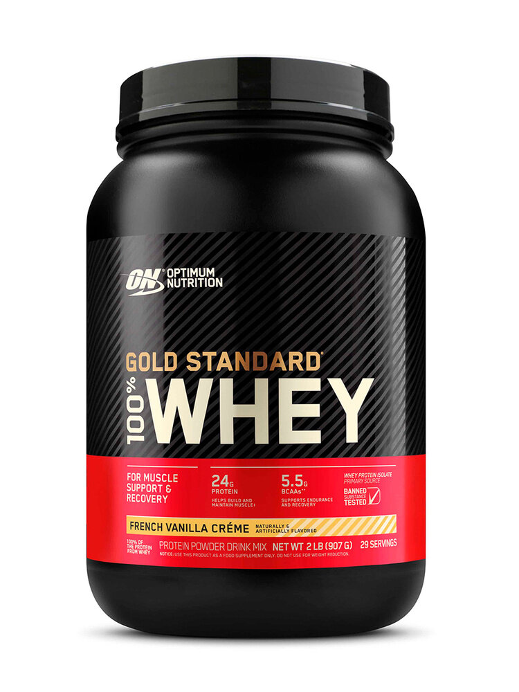 Сывороточный протеин Optimum Nutrition Gold Standard 100% Whey 899 гр французская ваниль