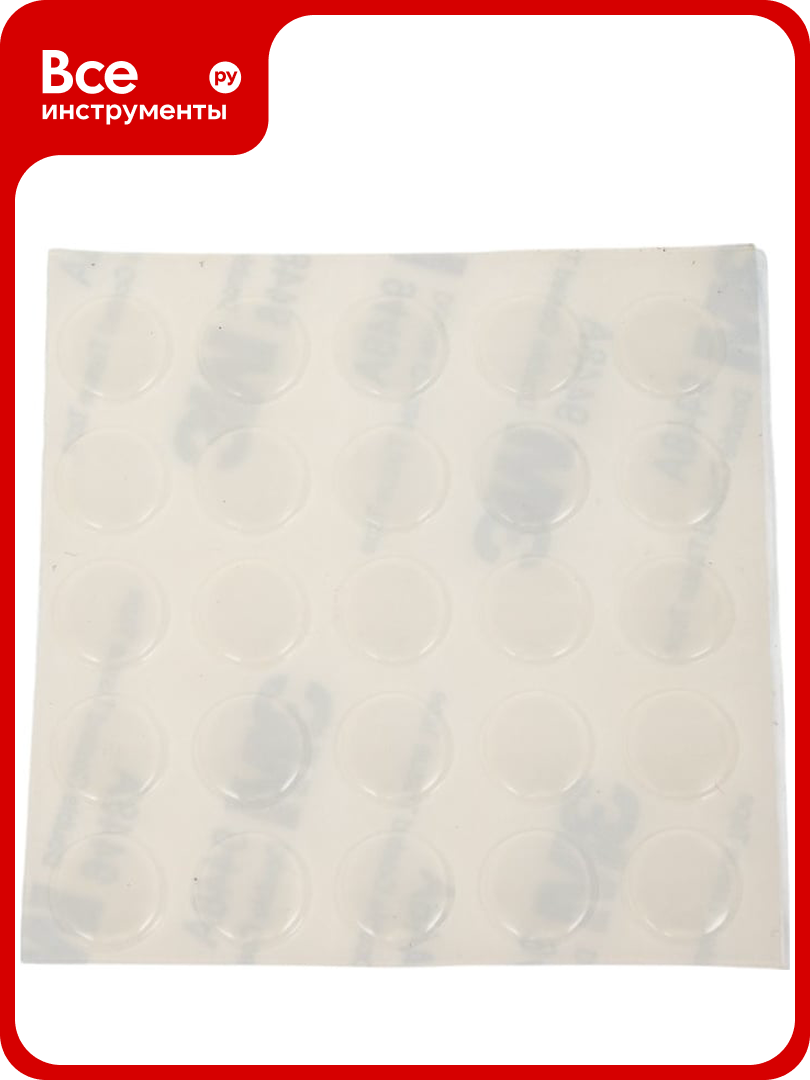 Демпфер захлопа Tech-Krep/Zitar 10х1,5 мм прозрачный 25 шт. 109143