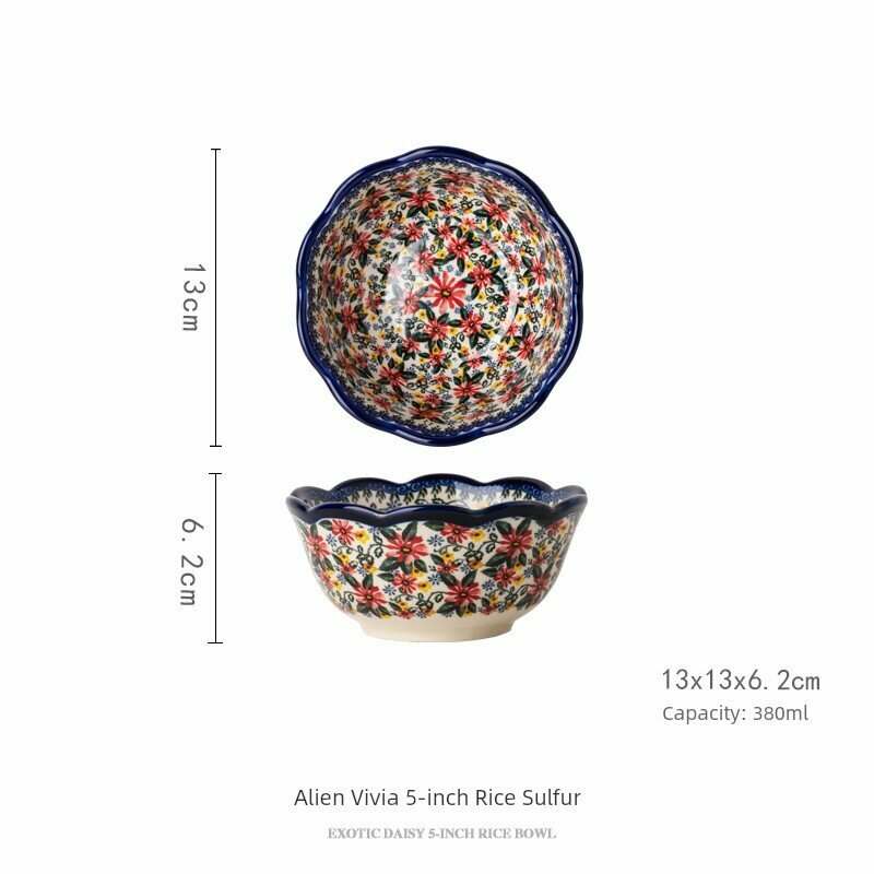 Польские керамические миски, высококачественная посуда, ретро-миски для риса, суповые миски, миски для лапши, большие