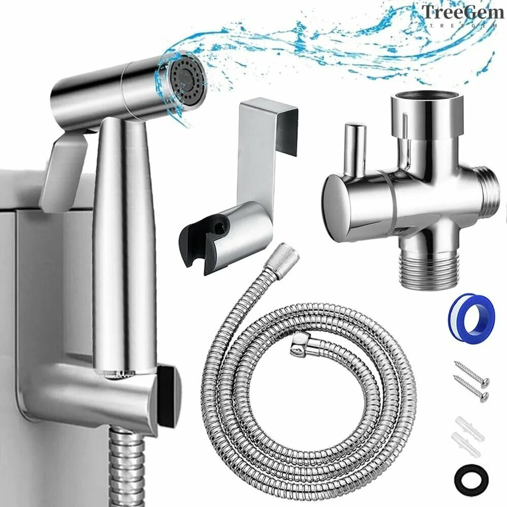 Биде приставка для унитаза с гигиеническим душем со шлангом, чистящая насадка душа для домашних животных.