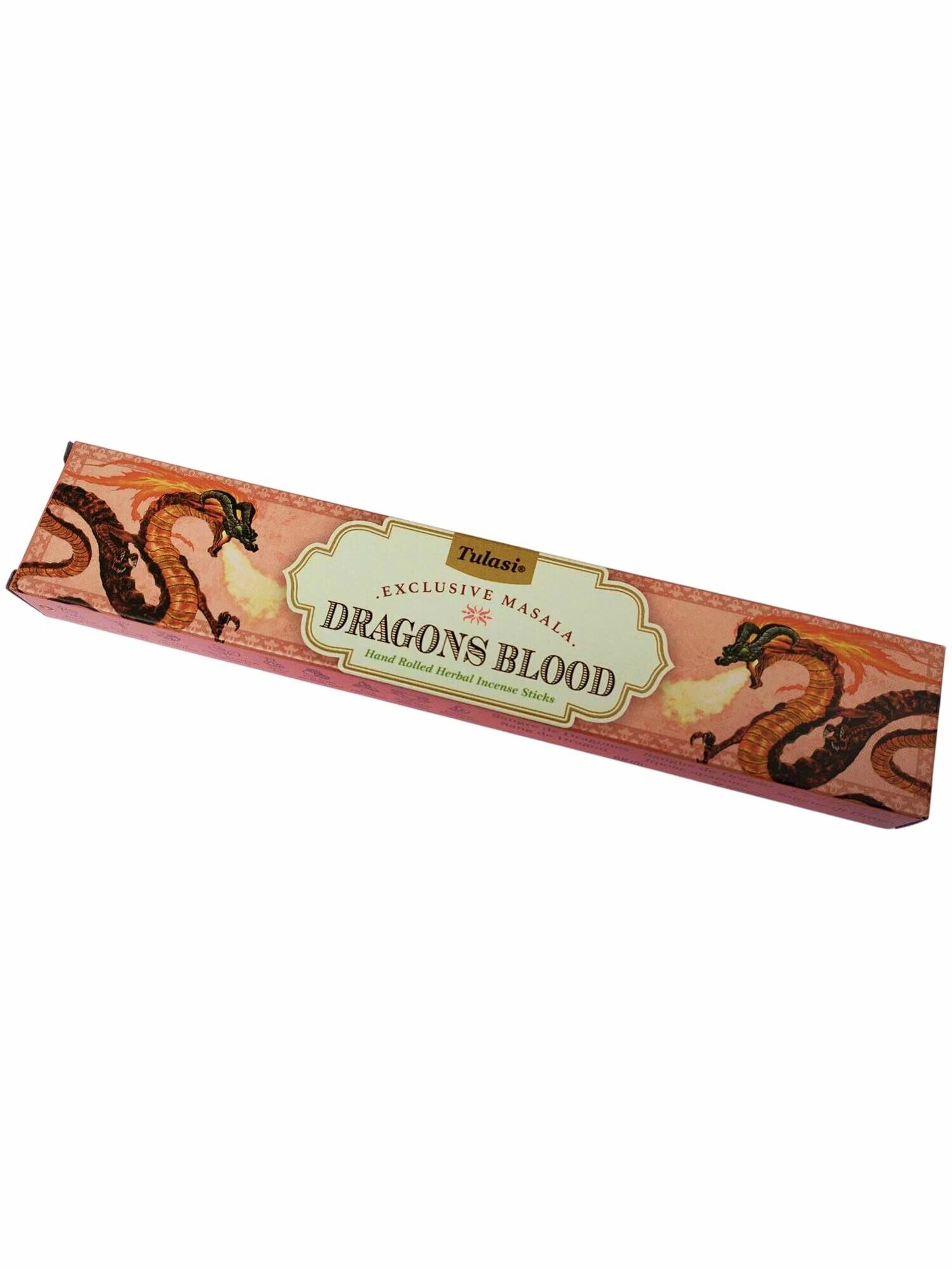 Tulasi Exclusive Masala DRAGONS BLOOD Hand Rolled Herbal Incense Sticks, Sarathi (Туласи эксклюзив масала кровь дракона травяные благовония ручной работы, Саратхи), 15 г.
