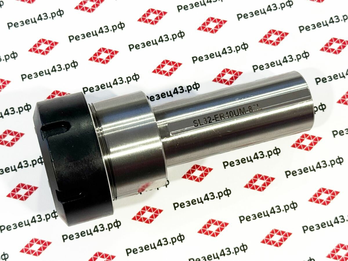 Цанговый патрон с цилиндрическим хвостовиком с лыской, диаметр 32 мм, для цанг ER40 (SL32-ER40-80)