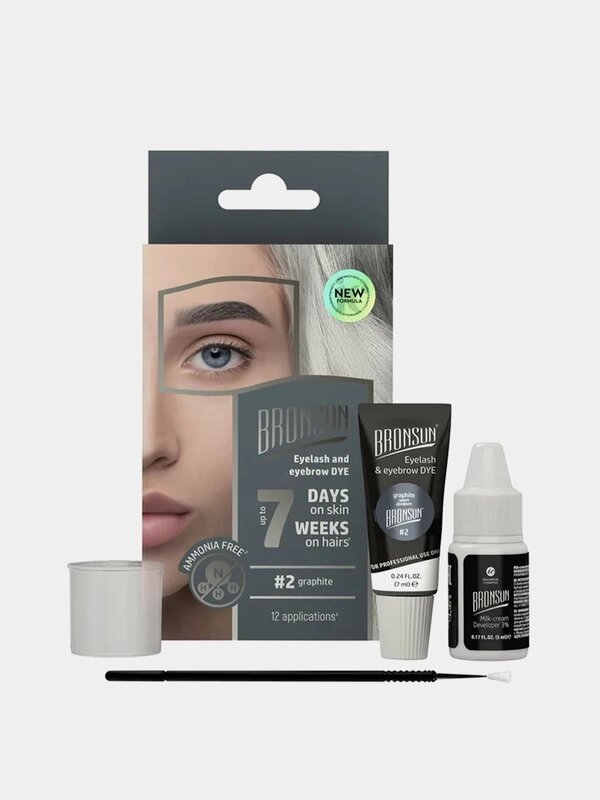 Набор краски для бровей Innovator Cosmetics Bronsun №2, графит