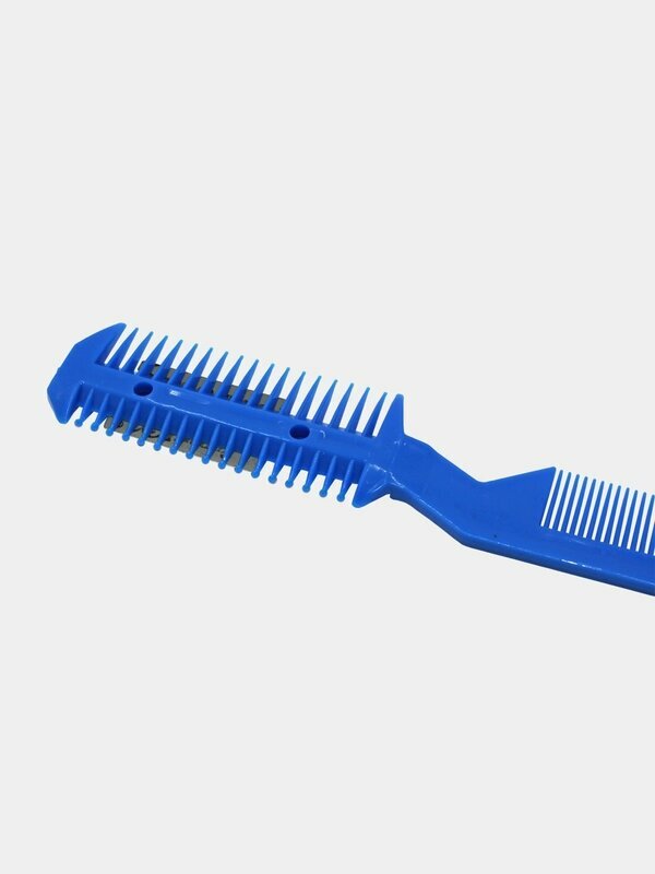 Расческа с бритвой для коррекции усов и бороды, 5 цветов