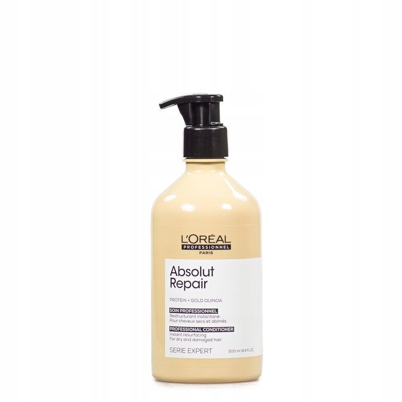 Кондиционер L'Oreal Absolut Repair, кремовый, для поврежденных волос, без парабенов, 500мл