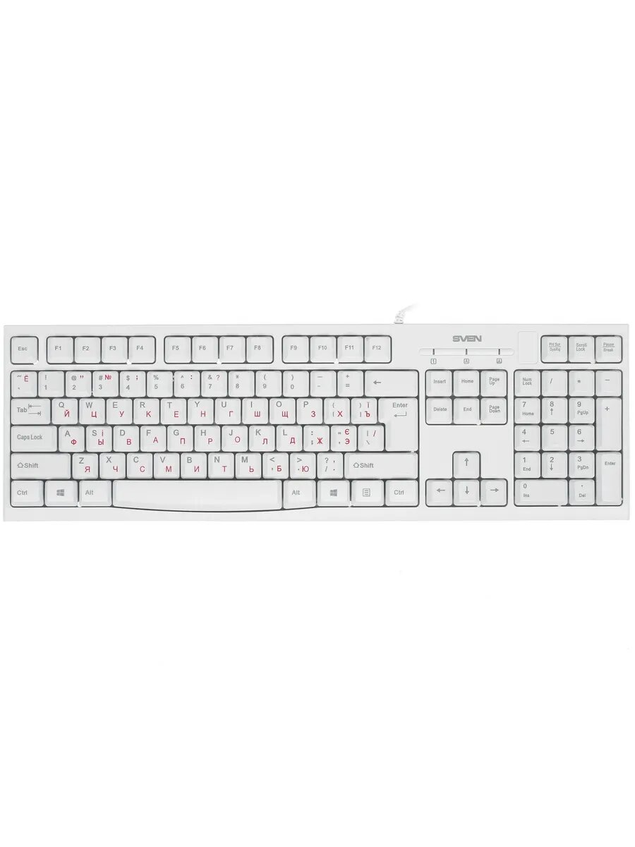 Клавиатура проводная мембранная KB-S300 104 клавиши