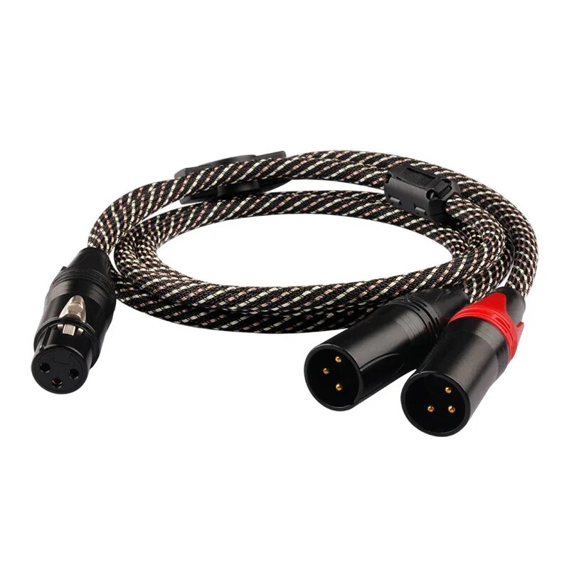XLR разветвитель audiocrast XLR(F) To 2XLR(M), 3m
