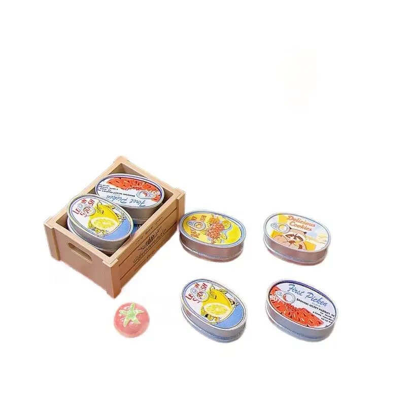Миниатюрные модели консервов для кукольного домика DIAPER&CORED
