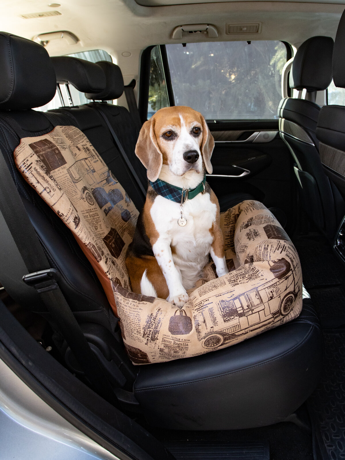 Лежанка для собак и кошек в автомобиль, автолежак для собаки, лежак накидка на сиденье в машину