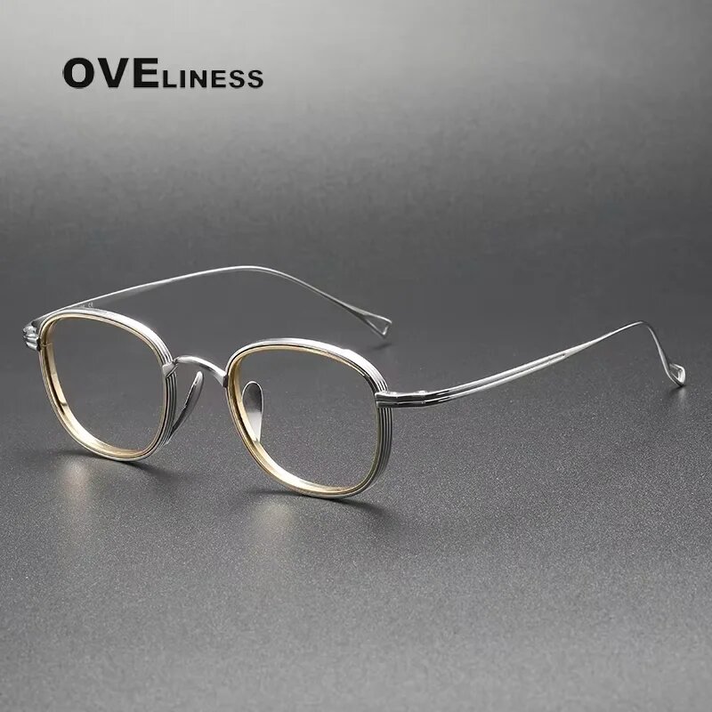 Мужские очки Oveliness, silver gold, фотохромные серые линзы 1.56