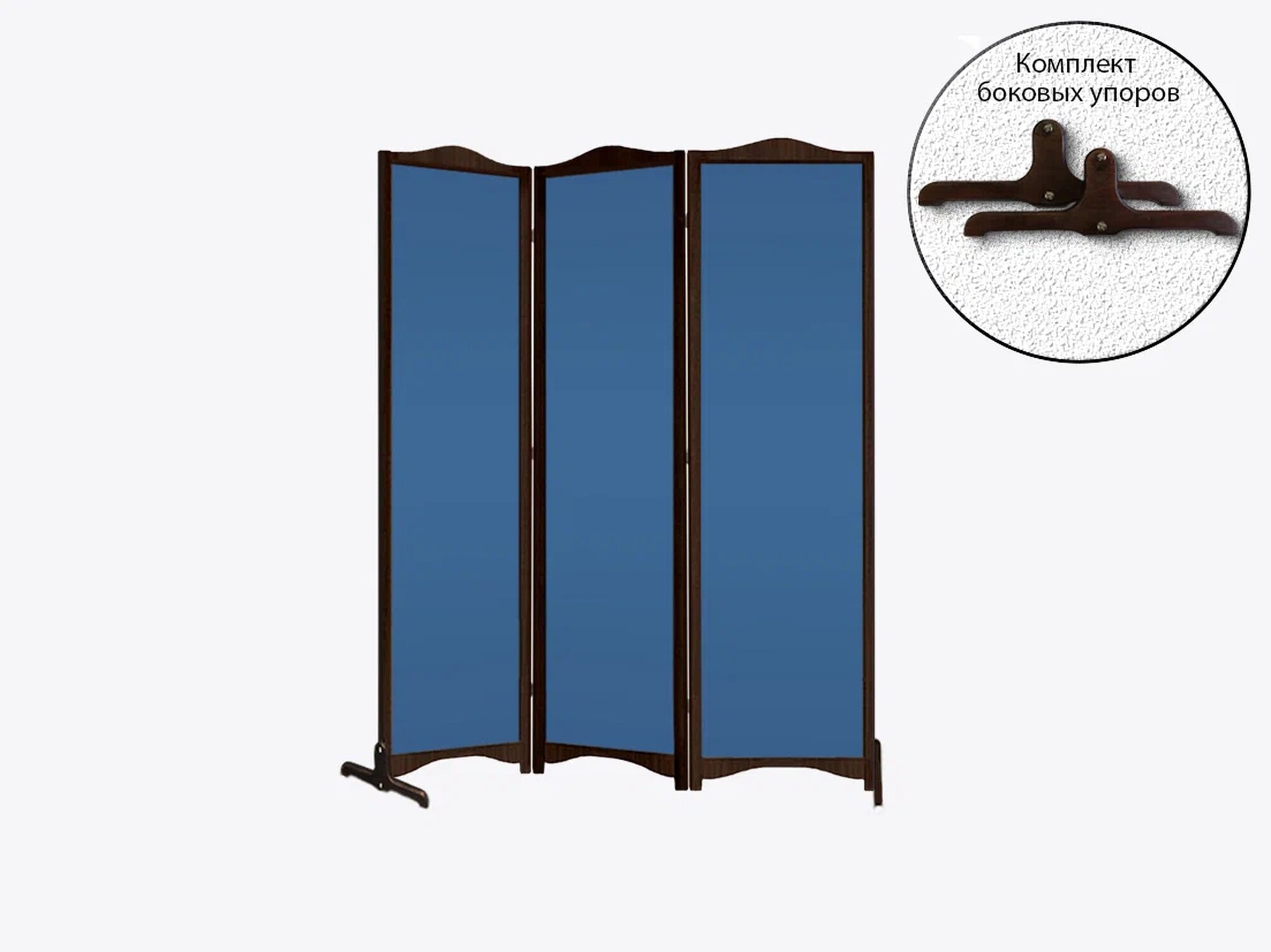 Ширма перегородка для зонирования «Винтаж волна» (с боковыми упорами) - 3