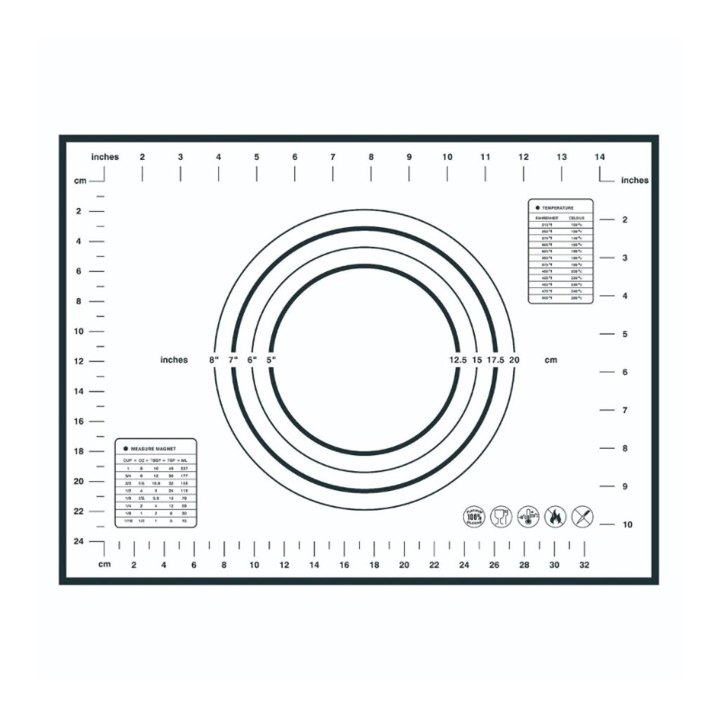 Силиконовый коврик для замеса теста, коврик для выпечки-черный-S