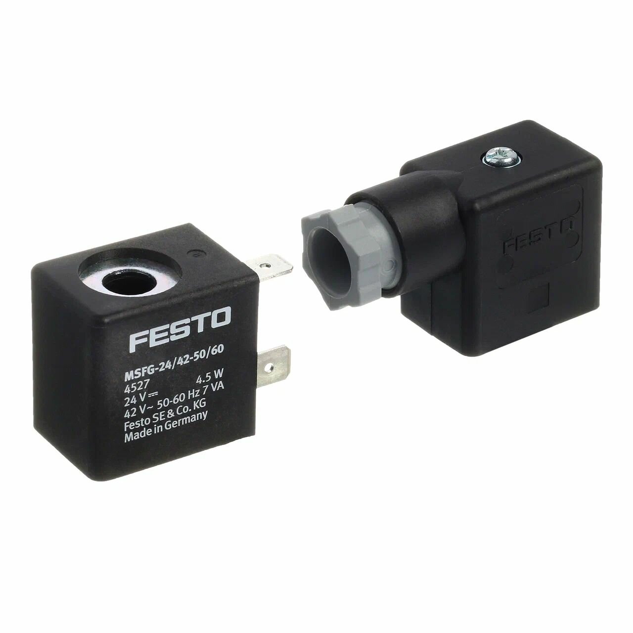 Катушка электромагнитная Festo 4527 MSFG-24/42-50/60с разъемом 24/42 VAC/DC , H 29 мм, 8 мм
