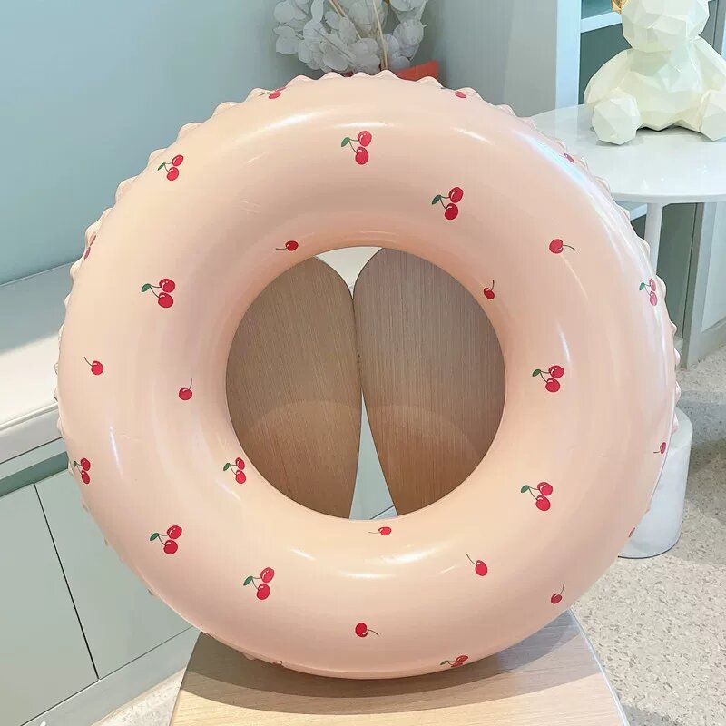 Надувной круг для плавания для взрослых и детей, утолщенный круг для плавания подмышками, ретро-унисекс, надувное