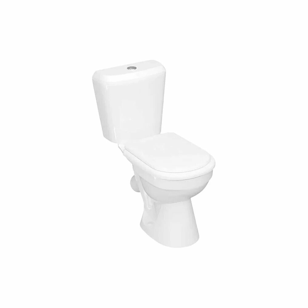 Унитаз-компакт KERAMIN НЕО МС с полипропиленовым сиденьем, двухрежимный слив, хромированная фурнитура, современный