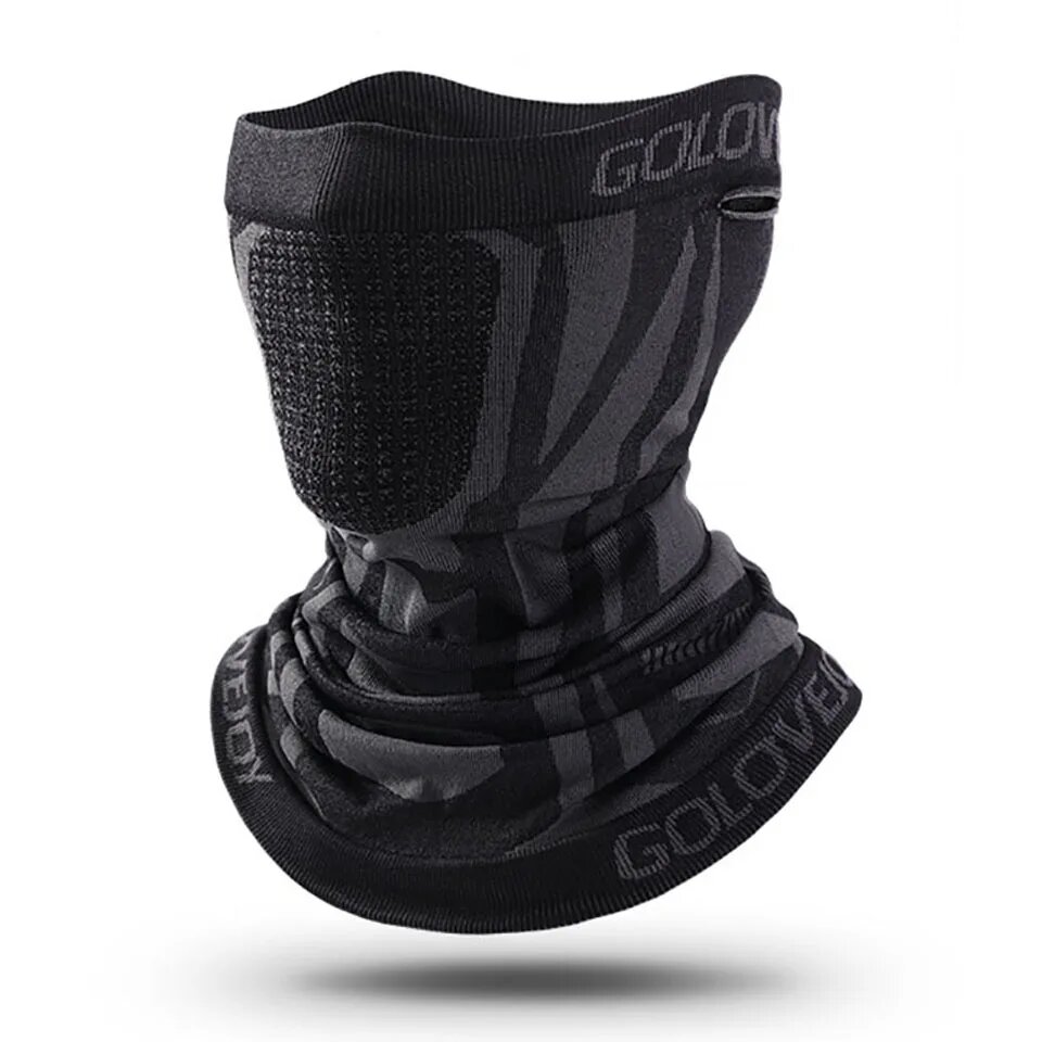 Мотомаска Golove Black, бафф для лица, вело, горные лыжи