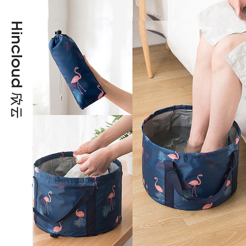 Складное ведро для ног Xinyun, портативная ванночка для ног, ведро для воды, ведро для умывания лица, дорожная ванночка для ног, ведро для ног в общежитии