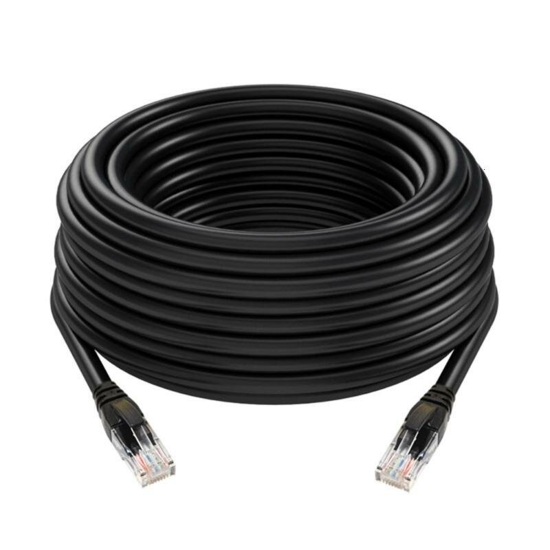 Кабель Cat6 23AWG, RJ45, Черный - 10m