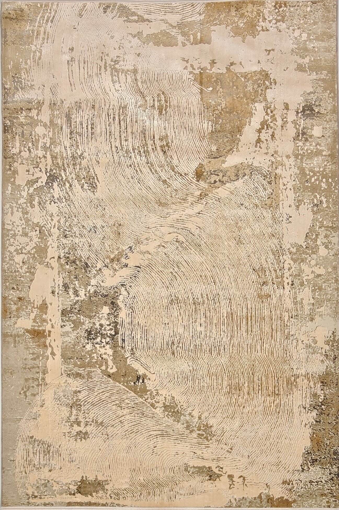 Ковер персидский высокоплотный с рельефным ворсом "LV-020 кремовый" 50х80 см