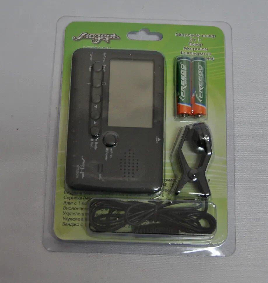 Метроном-тюнер Мозеръ MT520GW черный