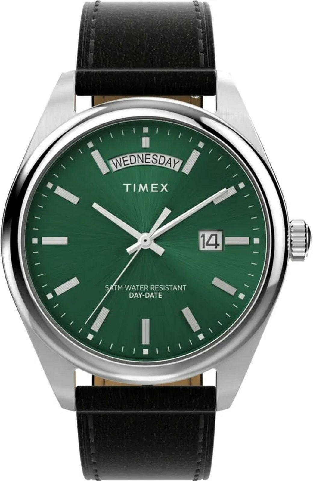 Наручные часы TIMEX, серебряный, черный — фото 1