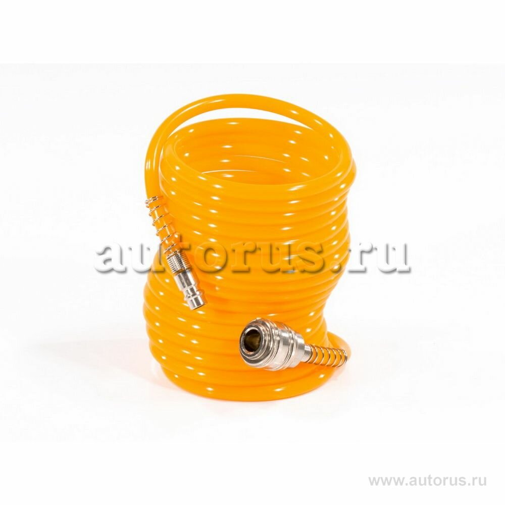 Шланг воздушный, соединение рапид EURO 1 4"M;1 4"F, спиральный, d 6 мм, D 8 мм, длина 5 м MATRIX 57002