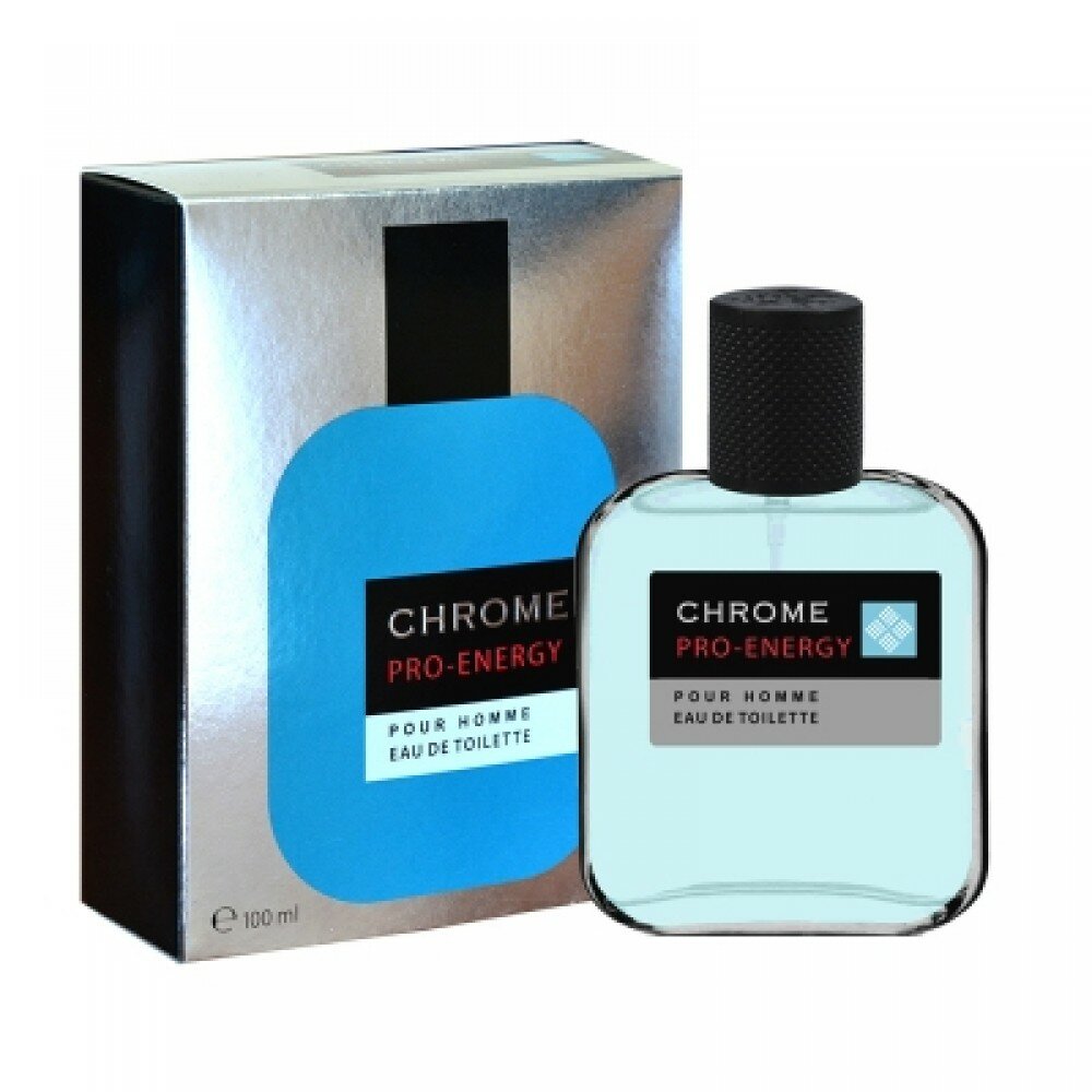 Туалетная вода Delta Parfum "Pro-Energy Chrome", для мужчин, 100мл