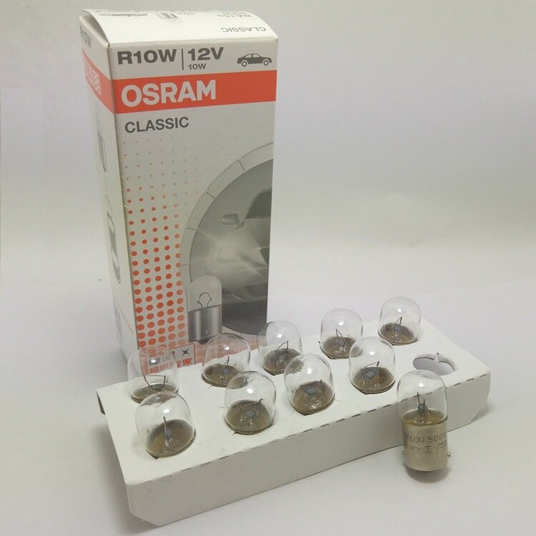 OSRAM 5008 R10W 12V Автомобильная лампа для заднего фонаря и маркировочной лампы