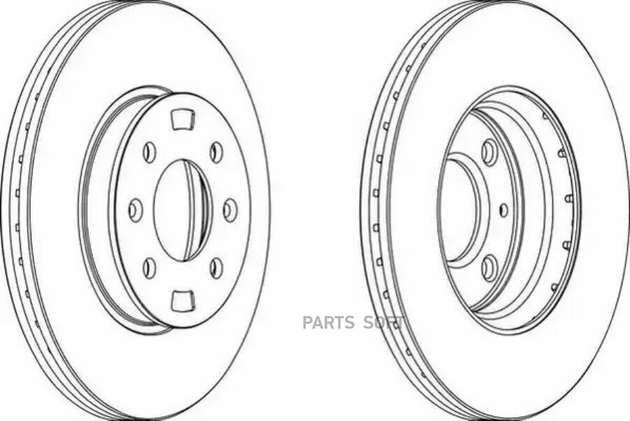 Диск тормозной передний hyundai accent 05-/ i20 08-/ kia rio ii 05- ferodo ddf1603