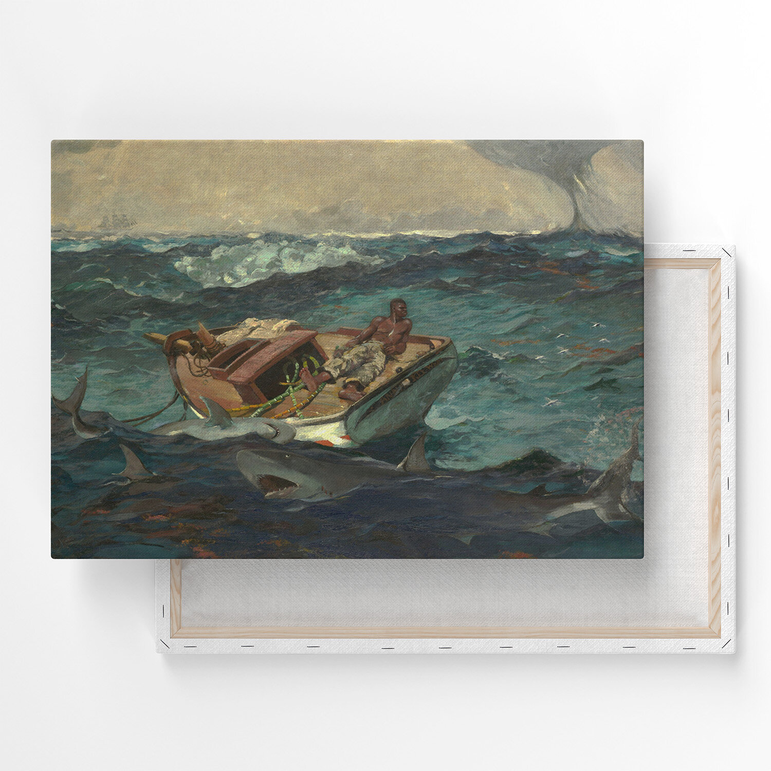 Картина на холсте, репродукция / Уинслоу Хомер - The Gulf Stream / Размер 30 x 40 см