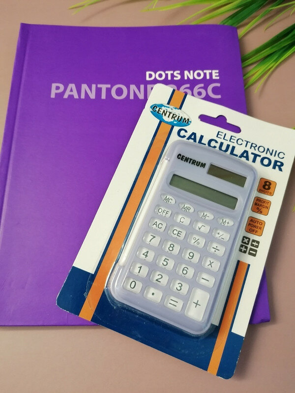 Калькулятор карманный 8 разрядов Сentrum (Фиолетовый)