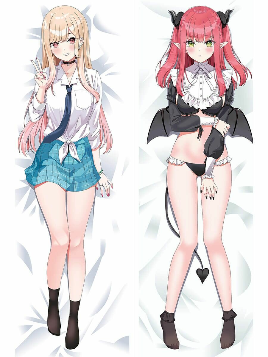 Наволочка дакимакура Марин Китагава из Эта фарфоровая кукла влюбилась арт. D0984, 150x50