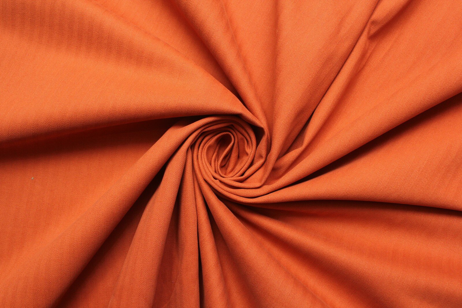 Ткань Хлопок костюмный в ёлочку розовато-оранжевый плотный, ш146см, 0,5 м