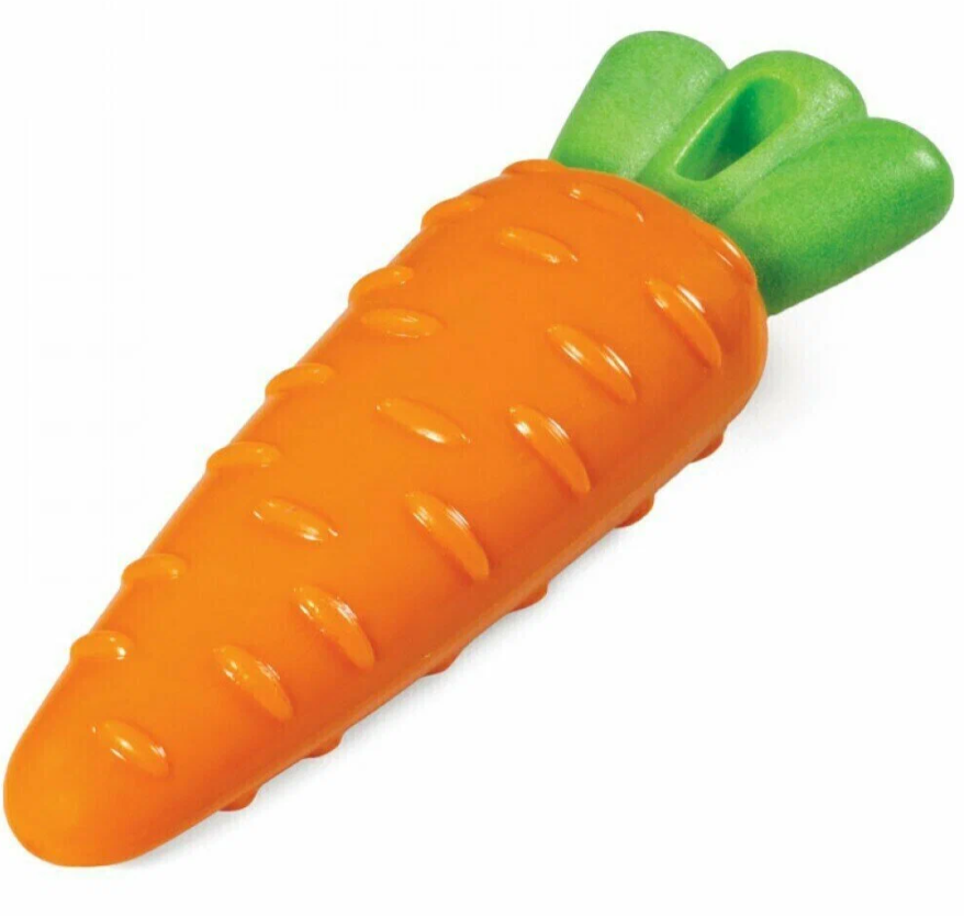 Игрушка для собак Triol Морковка, оранжевый, 1шт.