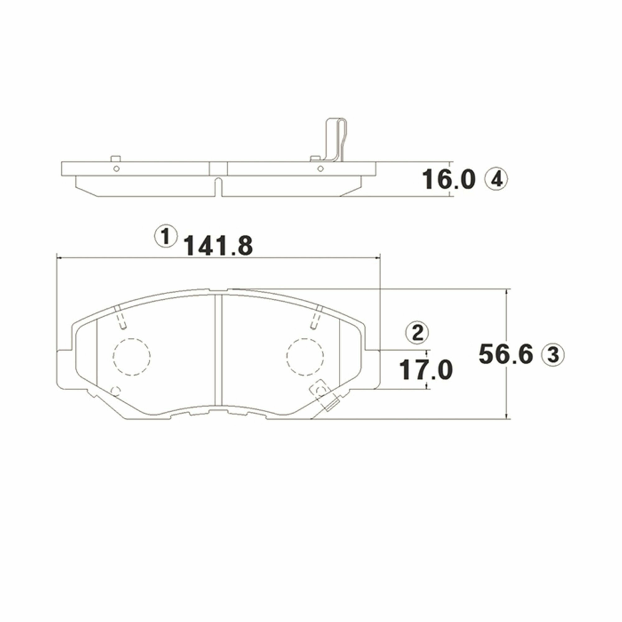 Колодки тормозные Хонда Элемент HONDA CR-V II/ELEMENT 02- передние Комплект 4 шт