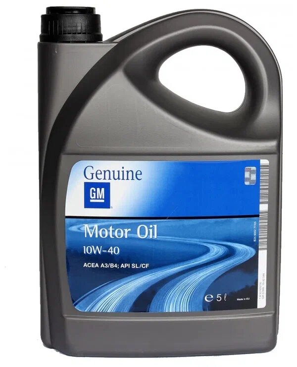 GENERAL MOTORS Semi Synthetic 10W40, 5 л (евросоюз, оригинал!), 1 шт. Синтетическое моторное масло