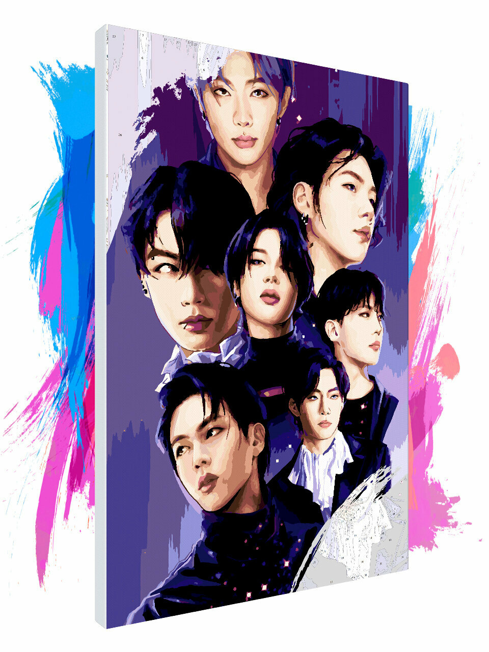 Картина по номерам на холсте BTS Арт I purple you, 40 х 60 см