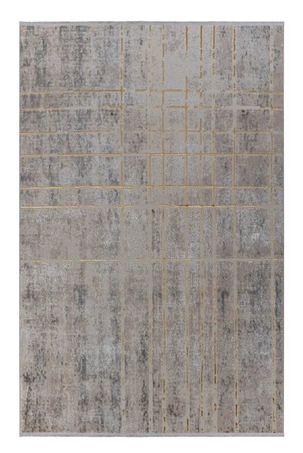 Ковер турецкий на пол в гостиную в спальню 80х150 см бежевый современный ворс 10 мм 294182 Kover-Russia