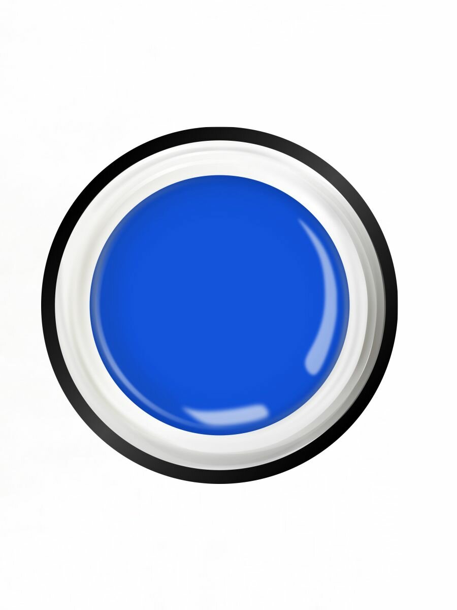 Nail Club Гель-краска для ногтей с липким слоем GO-10 Blue, 5 мл.