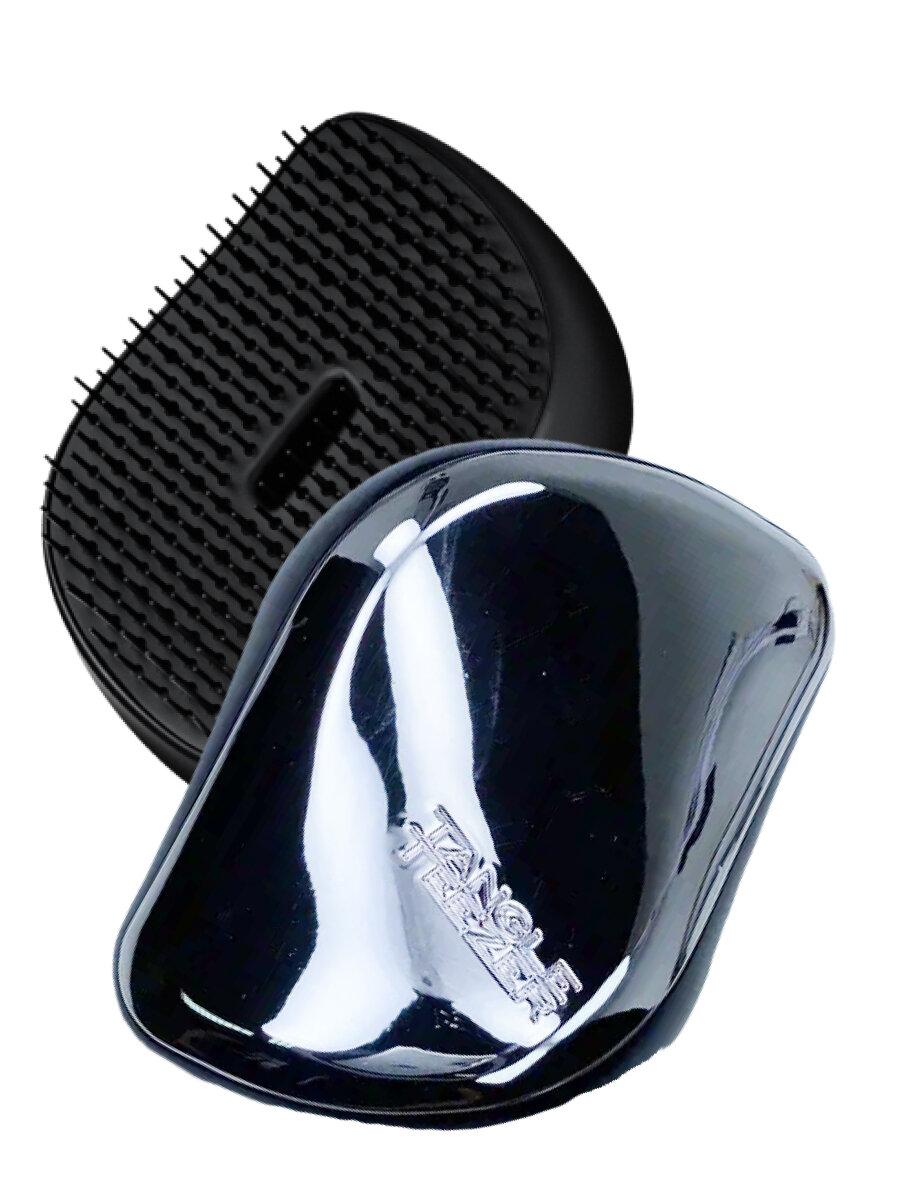 Расческа для волос с крышкой, серебристая расческа для всех типов волос.