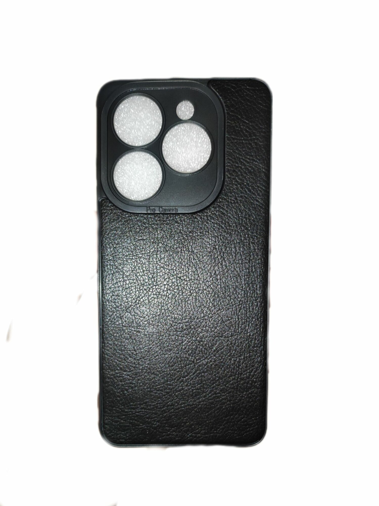 Infinix Hot 40i, Smart 8 4G, Infinix Smart 8 Plus 4G эко-кожа Силиконовый чёрный чехол для Инфиникс 40и, смарт 8 плюс бампер с защитой камеры