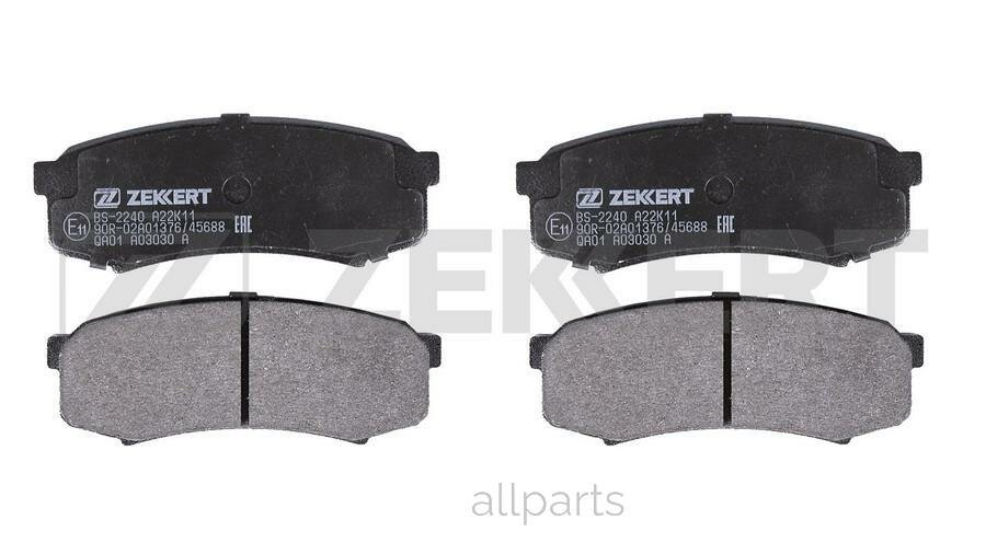 ZEKKERT BS-2240 Колодки торм. диск. задн. Mitsubishi Pajero IV 06- Toyota LC 70 80 100 90- LC Prado 90 120 150