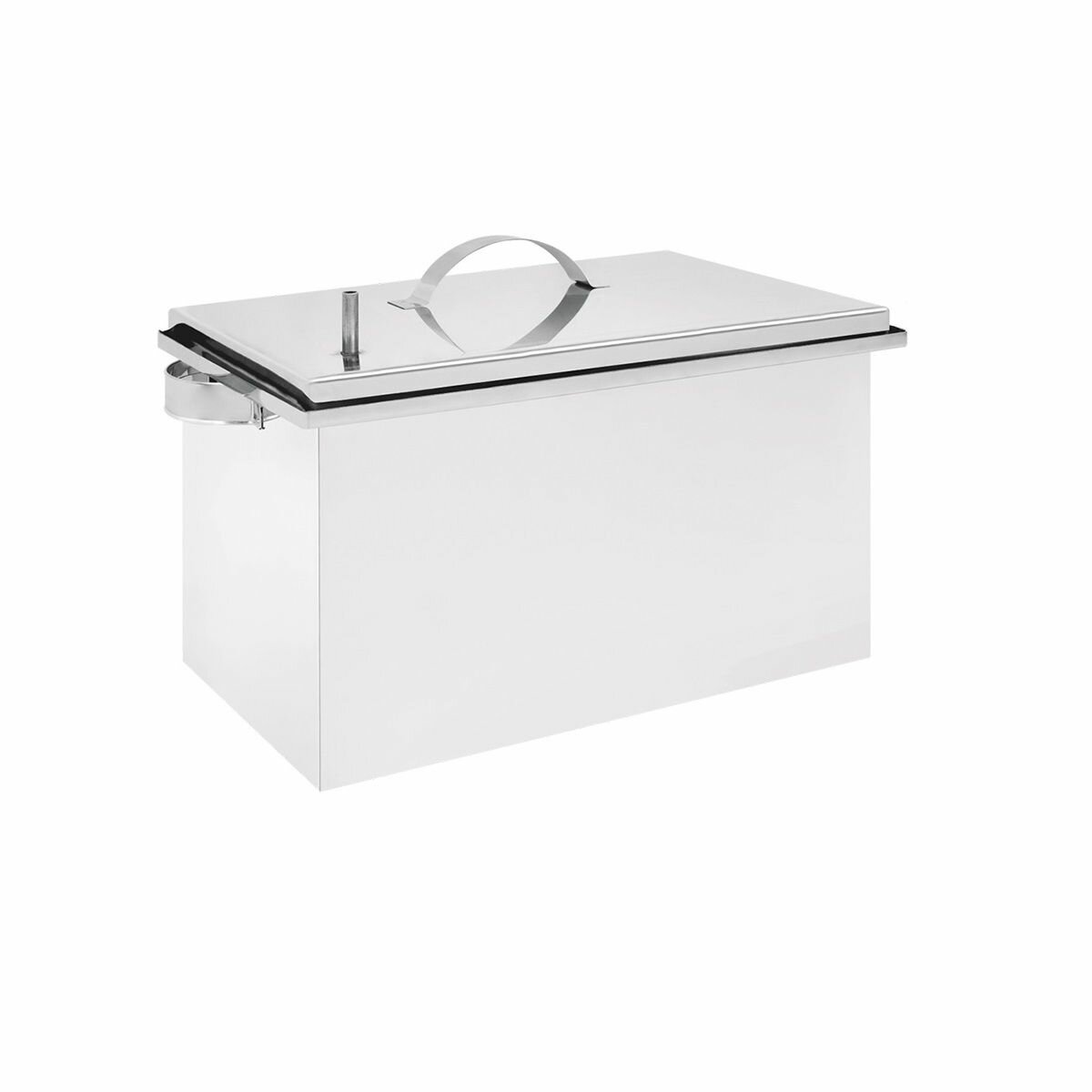 Коптильня горячего копчения Везувий большая 250х300х600 мм, нержавеющая сталь 1 мм