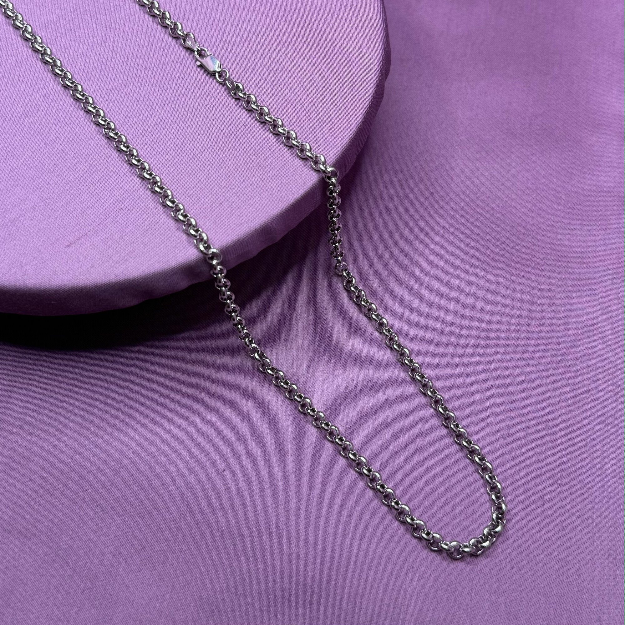 Цепь серебро, 925 проба, родирование