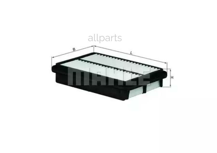 MAHLE LX1041 Фильтр воздушный HYUNDAI: SANTA FE I (SM) 2.0i 16V/2.0CRDi/2.4i 16V/2.7i V6 24V/4x4 02/01-03/06 \ KIA: MAGENTIS (MG) 2.0i 16V/2.7i V6 24V 11/05-
