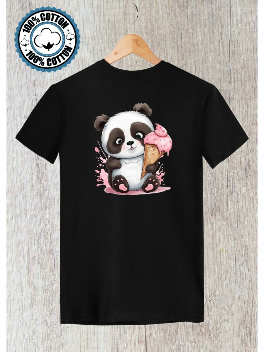 Футболка мишка панда мороженое