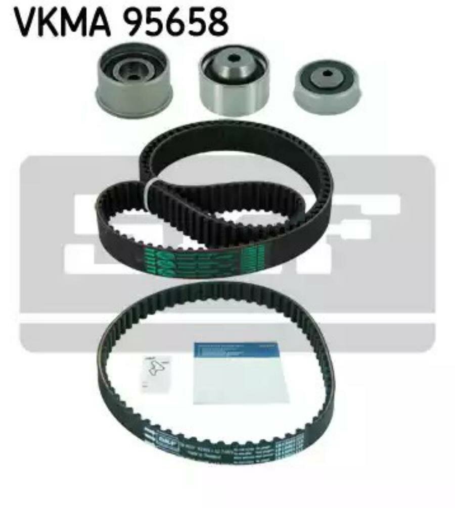 SKF VKMA95658 Комплект ремня ГРМ: ремень ГРМ 2 шт. 173 и 65 зуб. ролик-натяжитель 2 шт. ролик обводной