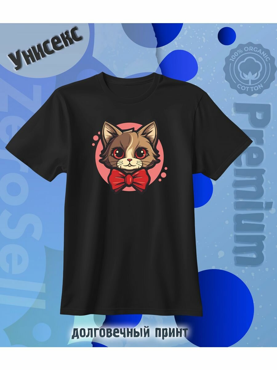 Футболка котик и бант